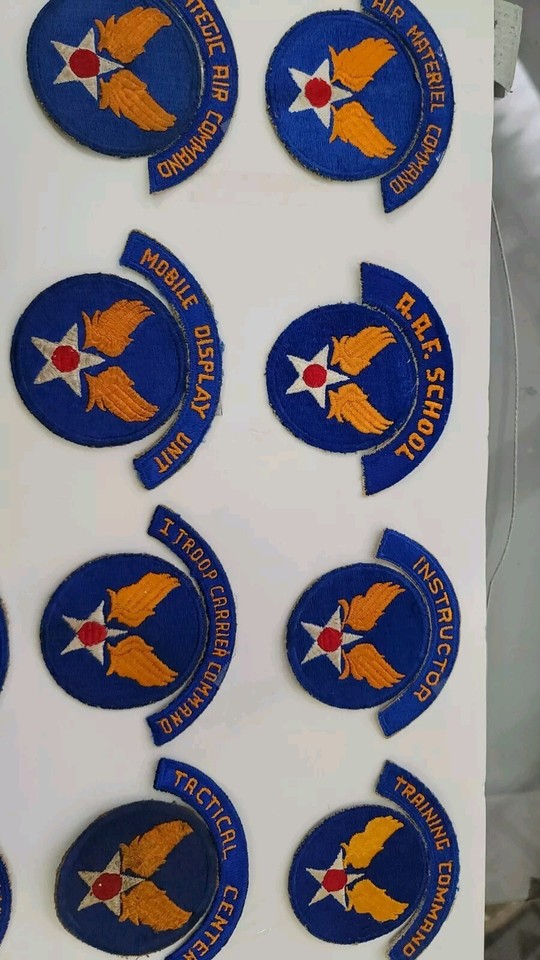 WWII US Army Air Force Patches Tabs WWII complete group | eBay