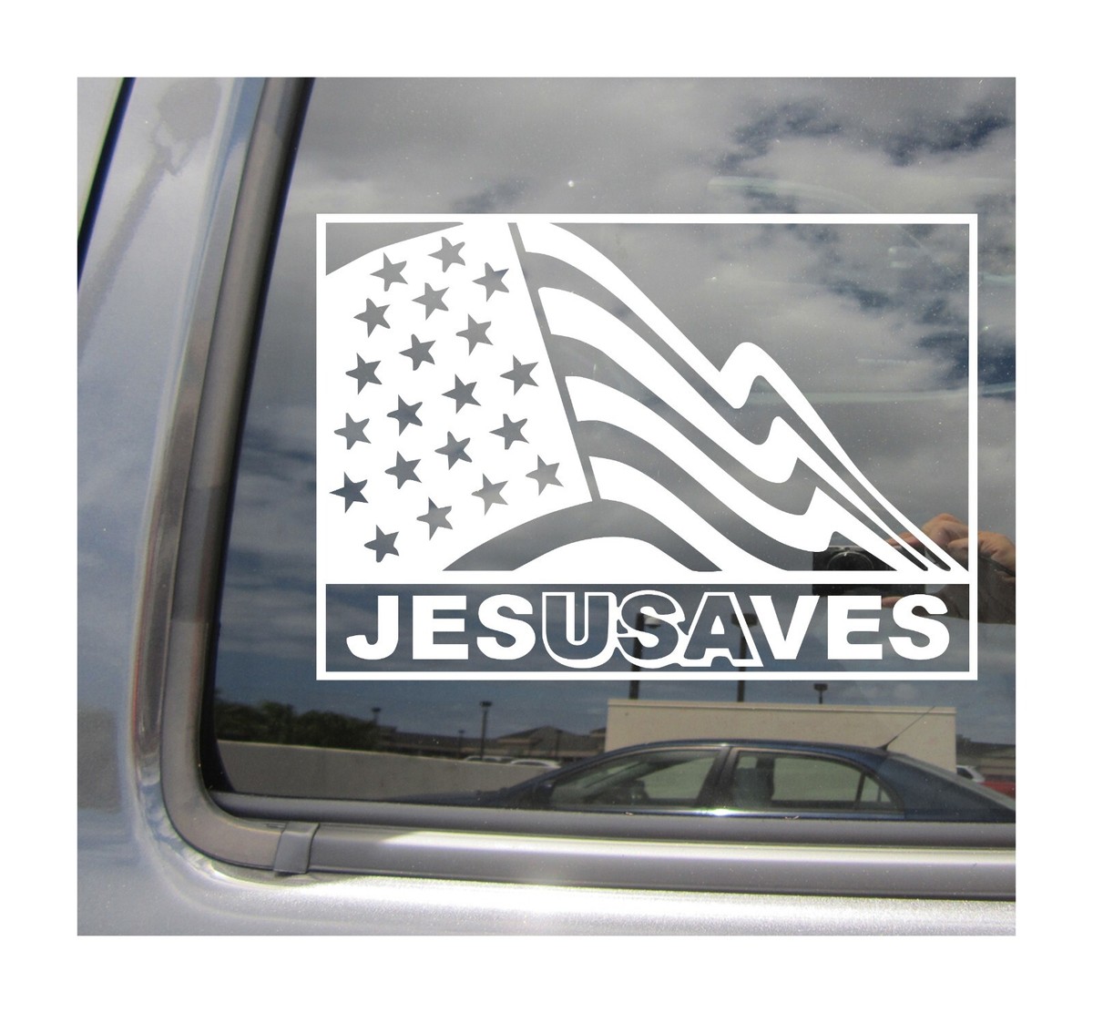 Jesus Saves Bumper Sticker Jesus Saves Coexist Style Bumper 3M