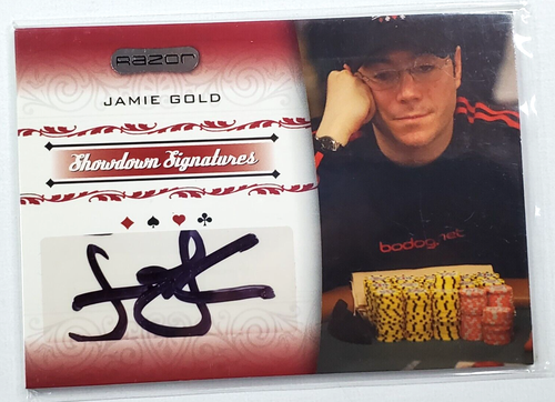 Jamie Gold 2007 Razor Poker Showdown Signatures #SS-13 Autograph Auto ...