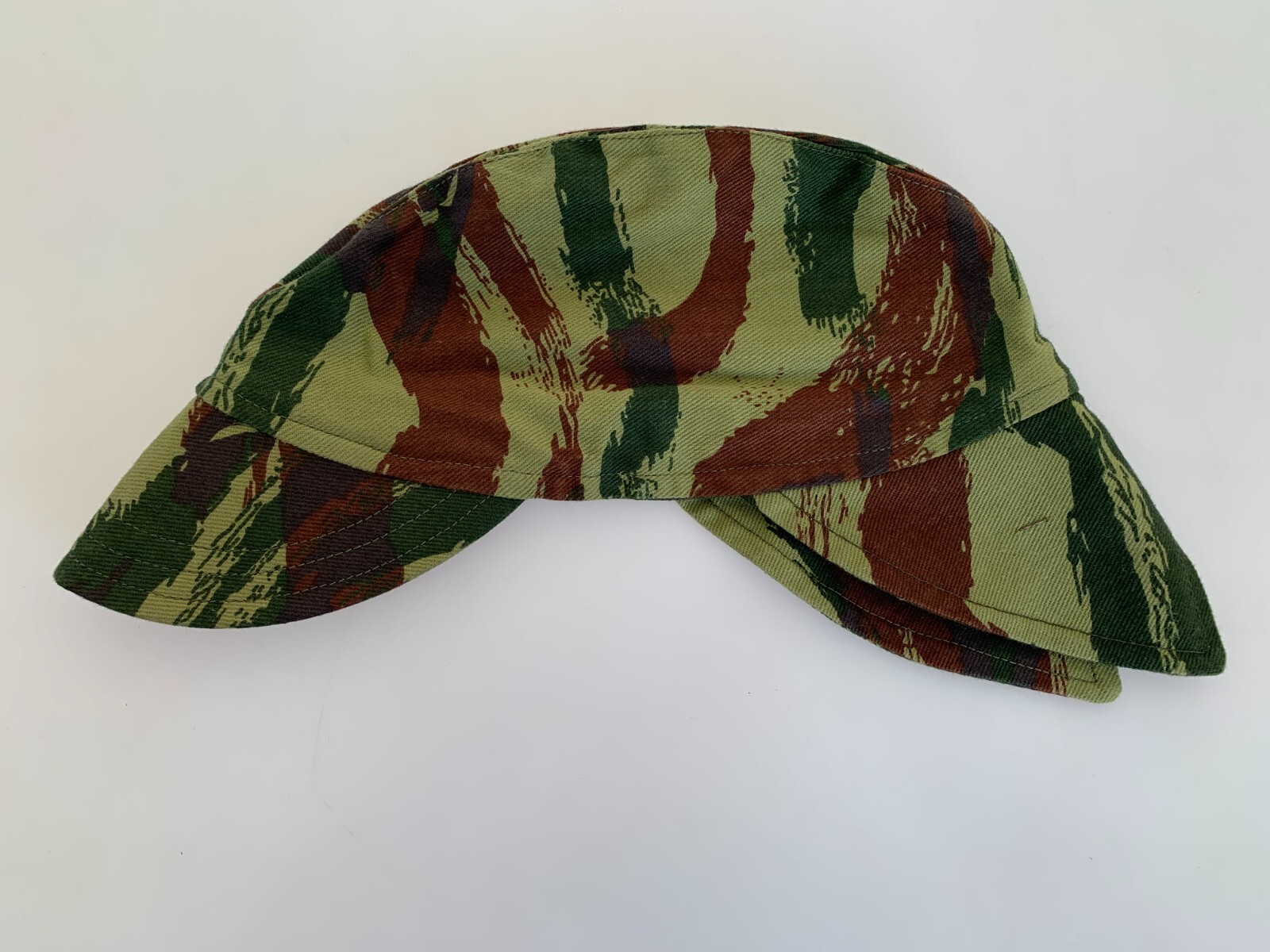 VTG Old French Bigeard Lizard Camo Cap Hat Paratrooper Commando Army ...