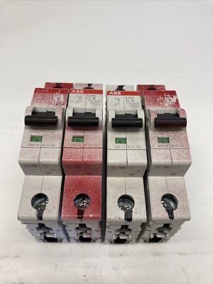 Lot Of 4 ABB Control S201-C6 Circuit Breaker | U.S.A. SELLER | USED ...