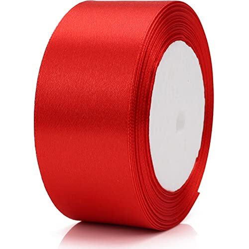 25 Yards 1-1/2 inches Wide Satin Ribbon Suitable for Wedding Party and ...
