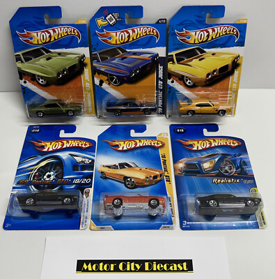 6 Hot Wheels ‘69 & ‘70 Pontiac GTO Judge Bundle Lot | eBay