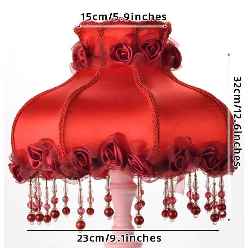 Luxury European Light Shades Fringe Crystal LampShades Table Lamp Home ...