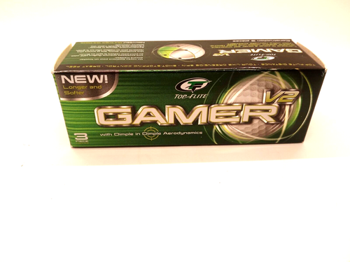 Top-Flite V2 GAMER Golf Ball 3 Count with Dimple in Dimple NEW ...