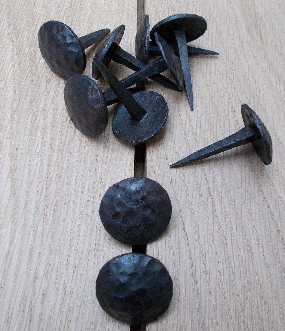 10 X DOOR STUDS NAILS old vintage retro rustic door wood knock in nails ...