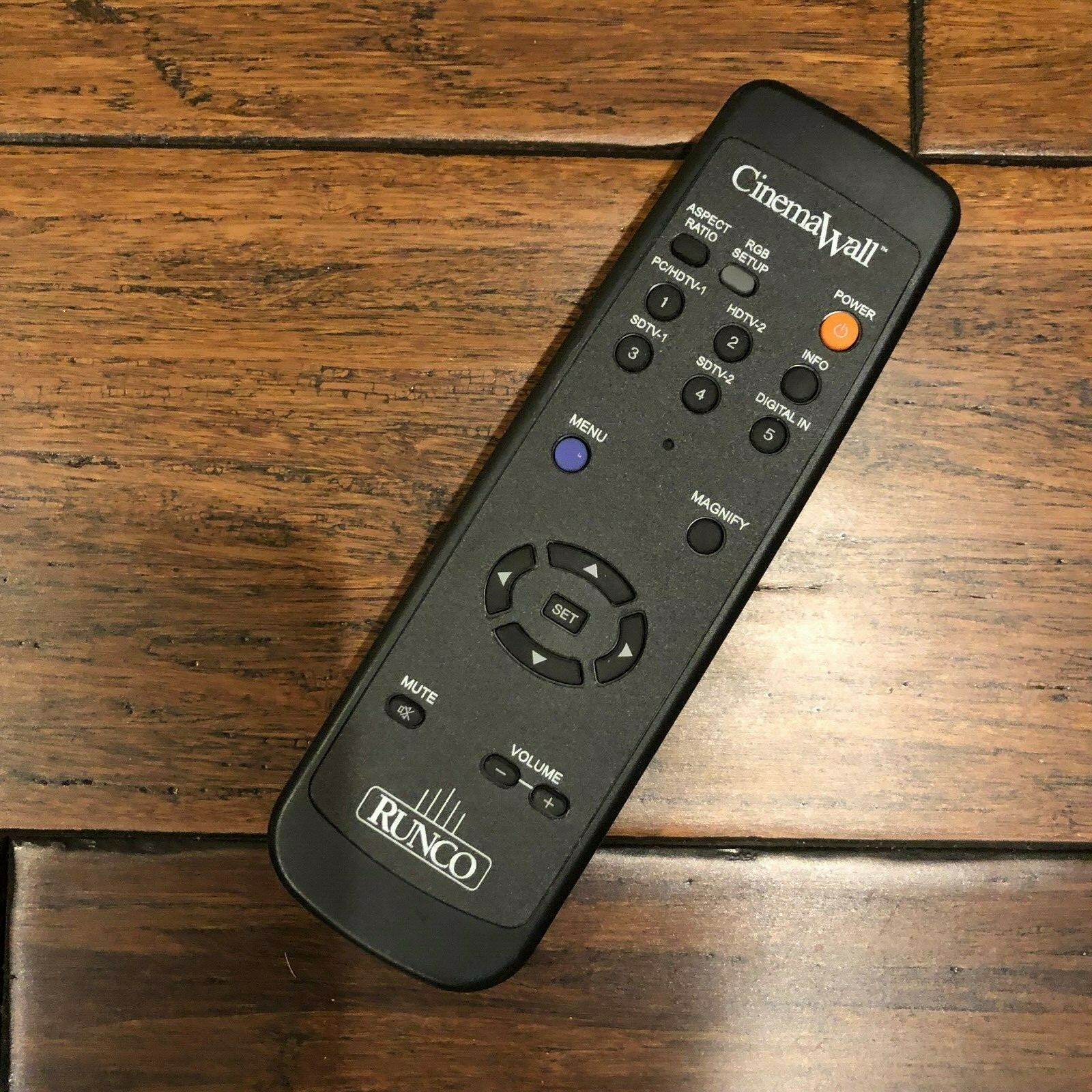 RUNCO ORIGINAL REMOTE CONTROL HAND UNIT FOR CW50MC CINEMA WALL SERIES ...