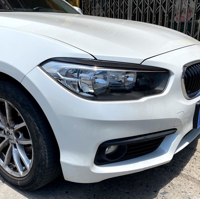 Front Headlight Eyebrow Eyelid Cover For 2015-19 BMW 1 Series F20 F21 ...