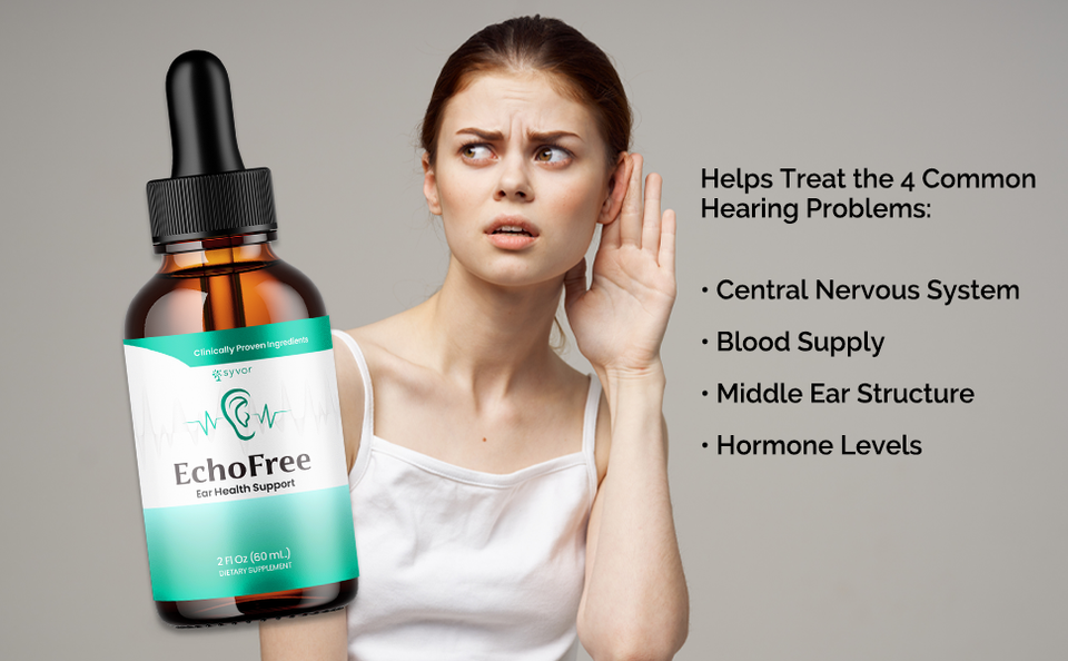 (2 Pack) EchoFree Ear Drops For Tinnitus Supports, Ear Relief Echo Free ...