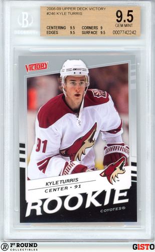 POP 1: Kyle Turris RC BGS 9.5: 2008-09 Upper Deck Victory Rookie Card ...