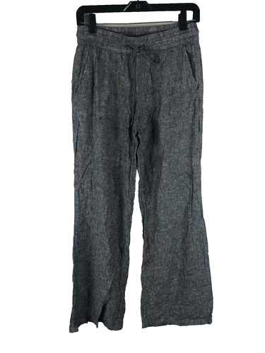 NY & CO SoHo Street Womens Gray 55% Linen Blend Wide Leg Chino Pants ...