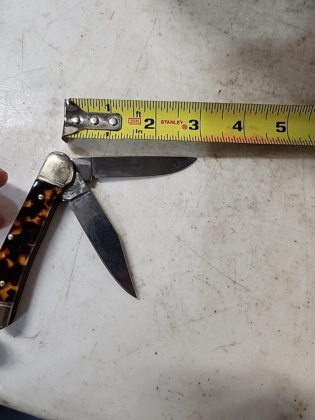 Boker Tree Brand Tortoise Shell 2 Blade Hunter Pocket Knife Very Clean ...