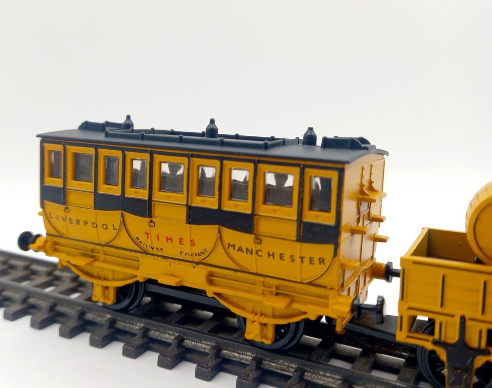 OO Gauge 1:76 Scale Stephenson's Rocket Steam Locomotive Train Display ...