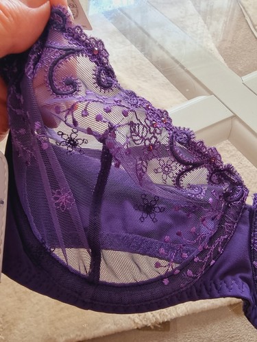 Simone Perele Bra Size 14B 95B Swarovcki Crystals New With Tags Sparks ...