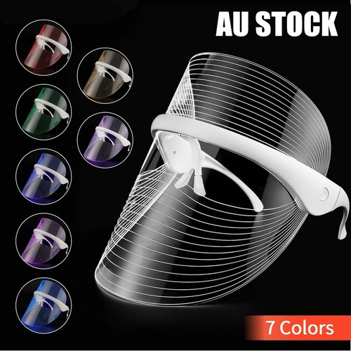 7 Colors LED Light Photon Therapy Face Mask Anti-aging Wrinkles Facial ...