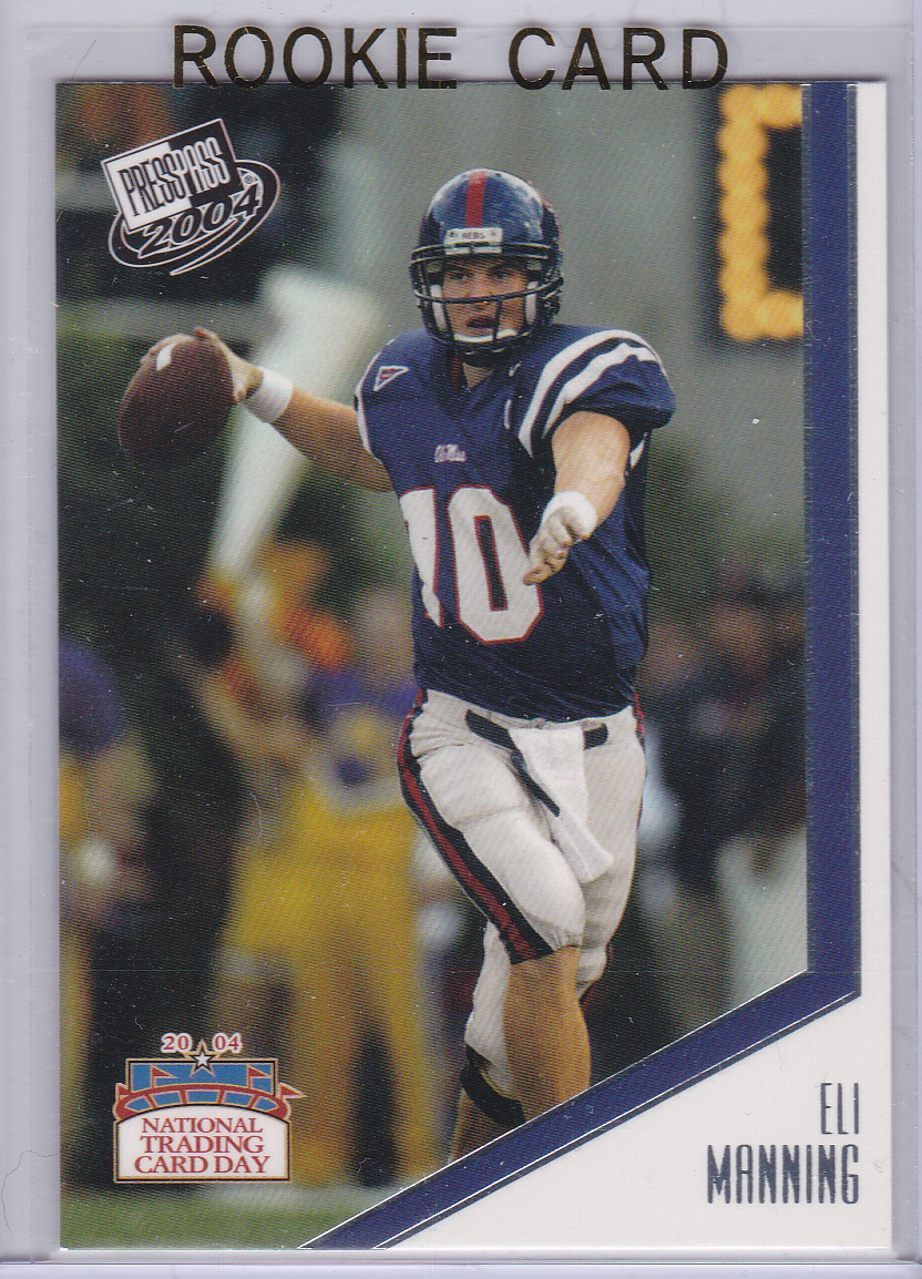 ELI MANNING ROOKIE CARD 2004 Ole Miss Football REBELS RC New York ...