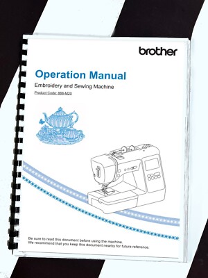 Reprint Manual Brother SE 600 Computerized Embroidery Sewing Machine ...
