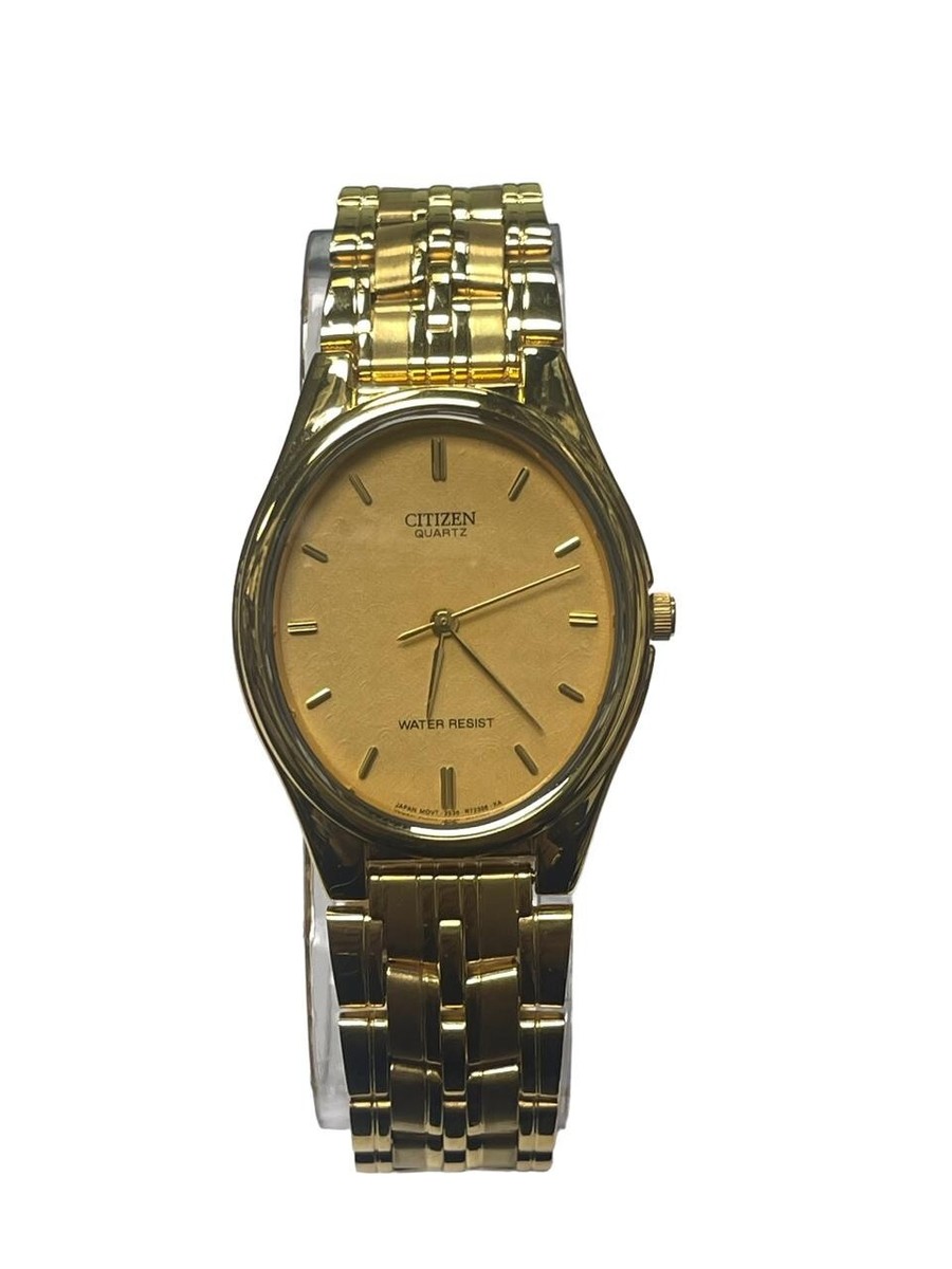 Citizen Watch Men Gold Tone OVAL-SHAPED 902840 | eBay Citizen Watch Men Gold Tone OVAL-SHAPED 902840 | eBay