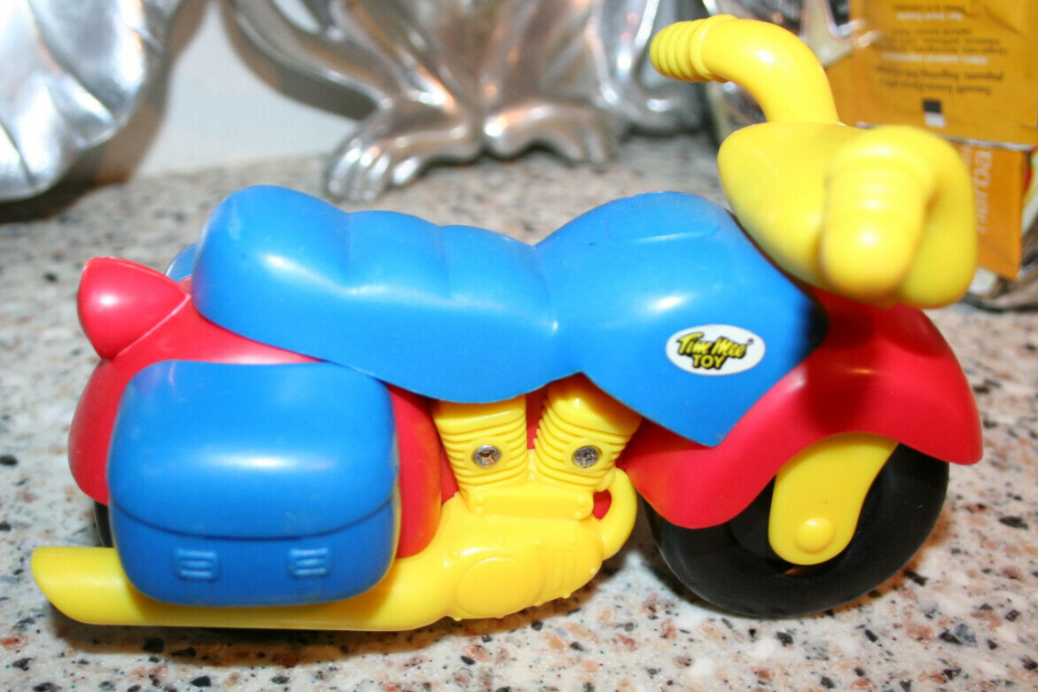 VINTAGE TIMMEE TOY MOTORCYCLE BY PROCESSED PLASTIC CO 7” TIM MEE TOYS ...
