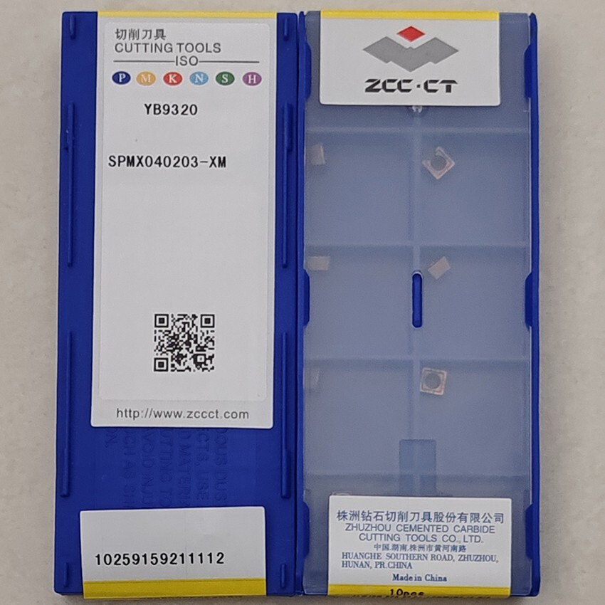 10pcs SPMX040203-XM YB9320 SPMX SPGT SPMG Original ZCC.CT CNC carbide ...