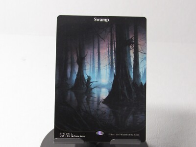 MTG Magic the Gathering Swamp (214/216) Unstable LP/NM Basic Land Black ...