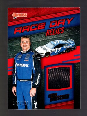 2022 DONRUSS NASCAR RACING RACE DAY RELICS RED CHRIS BUESCHER TIRE 244/ ...