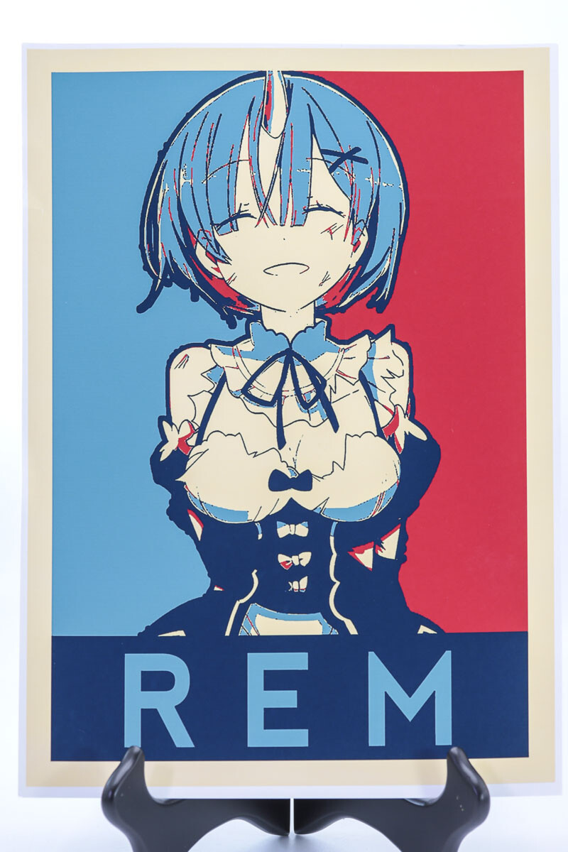 Re:Zero Anime, Manga Posters, Wall Art Unframed. Rem, Emilia, Ram ...