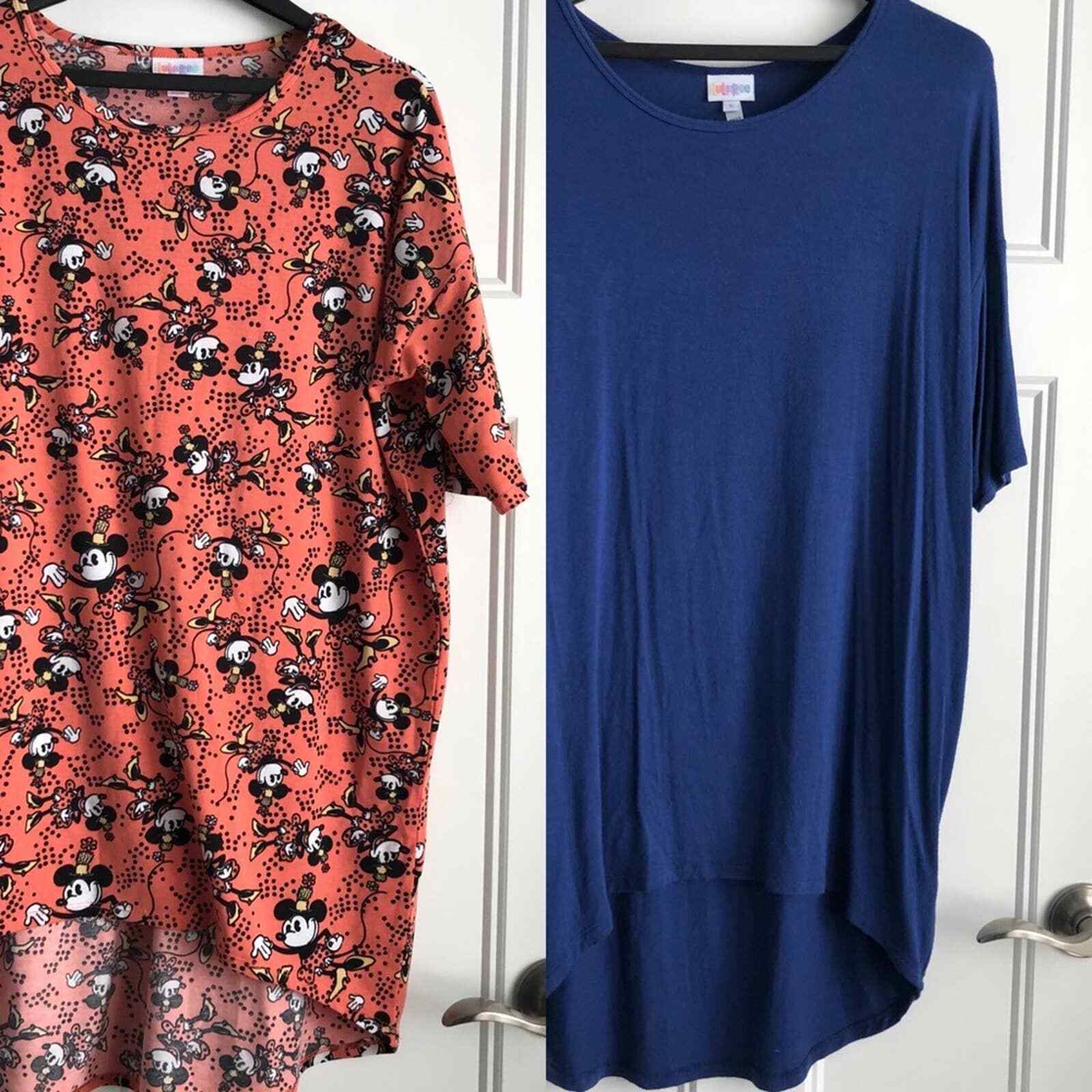 LuLaroe t-shirts lot of 2 tops Minnie mouse & blue | eBay