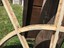 GORGEOUS c1870 arched spider web design window frame NO gLaSS 51” x 19 ...