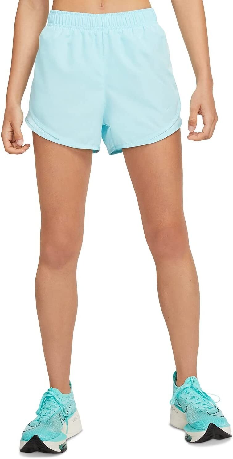 Nike L52623 Womens Light Blue Dri-fit Solid Tempo Running Shorts Size M ...