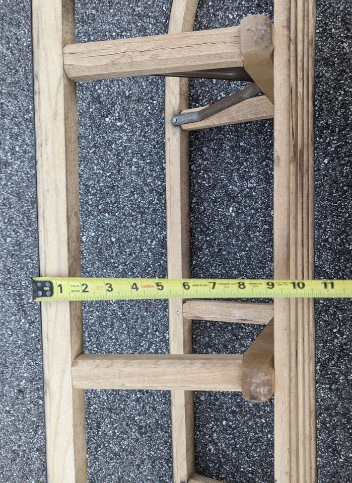 Vintage Erb Rodel Davos Wood Sled Iron Runners 42 X 13 X 10 In | eBay