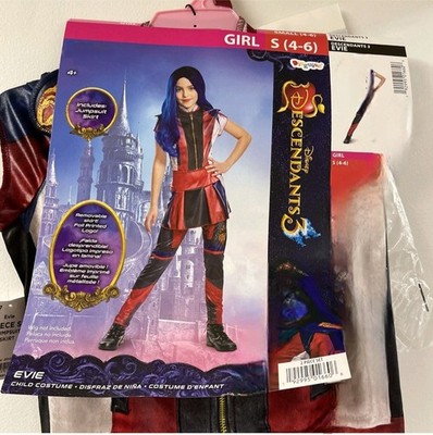 New Girls Disney Descendants 3 Evie Red Halloween Costume Dress Cosplay ...