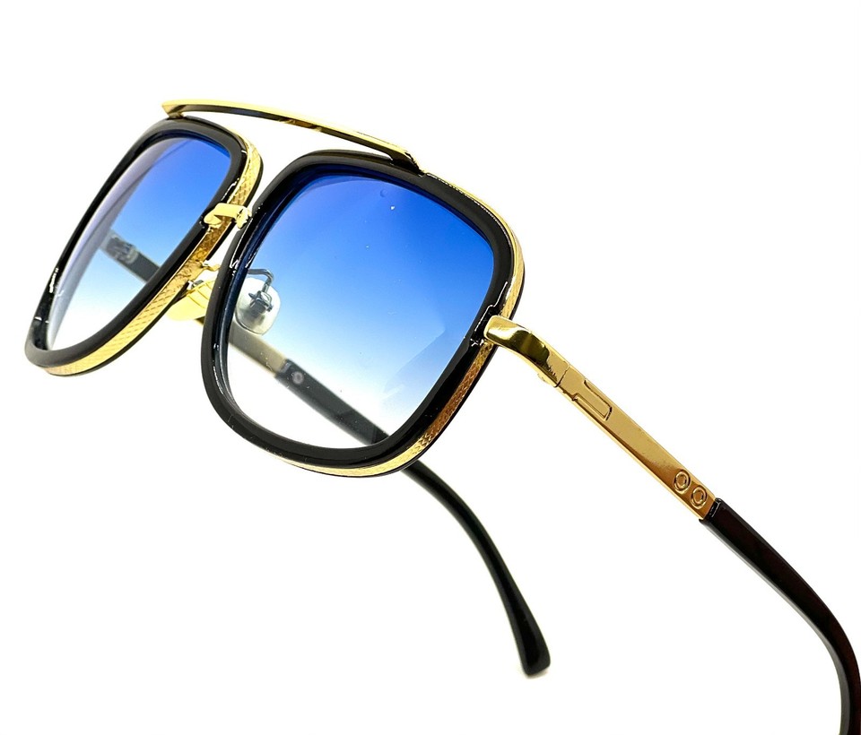 Men's Sunglasses Rapper New Oversize Fashion Square Women Designer Flat ...