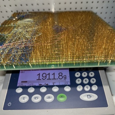 1900 + Grams Huge Augat Vintage 16” x 15” Board W/ Pins Gold Plated ...