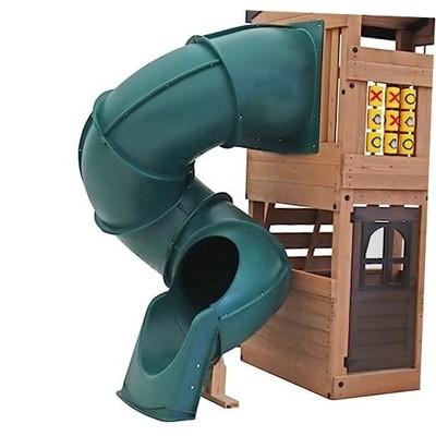 WS 5040-G Quick Connect 5 Foot Turbo Tube Slide Plastic Enclosed Slide ...