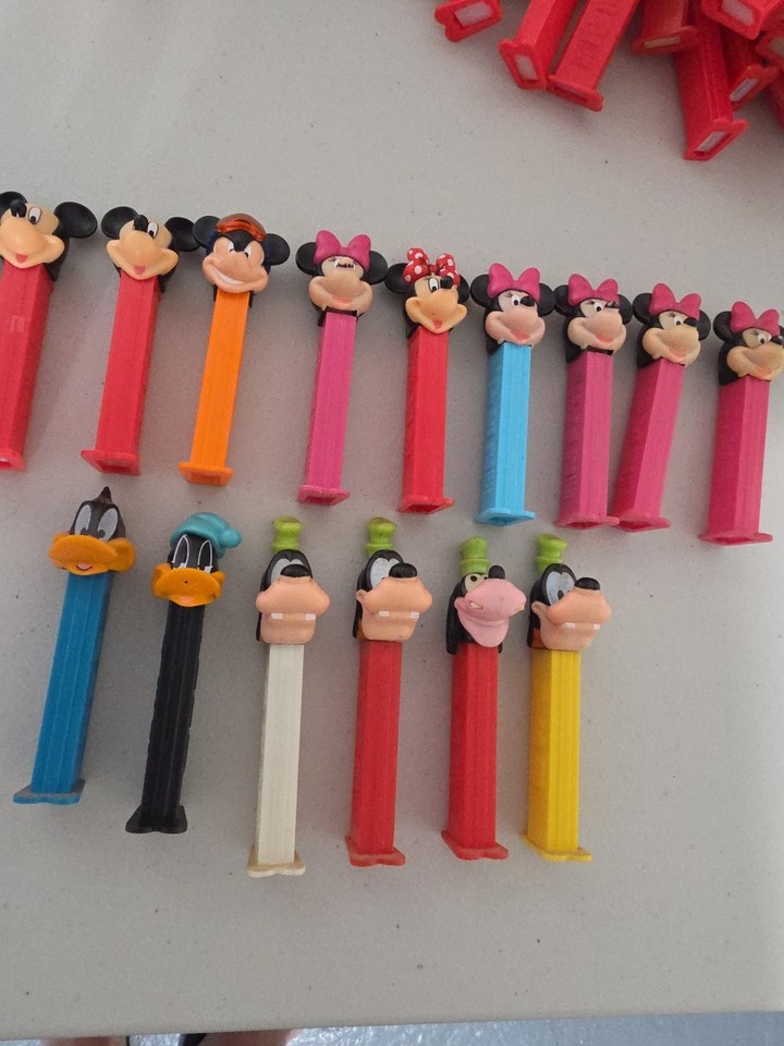 PEZ Figure Disney Mickey Mouse Donald Duck Lot Of 32 Mini Goofy Etc | eBay