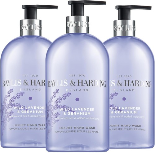 Baylis & Harding Signature Wild Lavender & Geranium Hand Wash 500ml ...