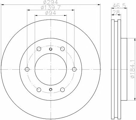 TEXTAR Front Axle BRAKE DISCS + PADS for MITSUBISHI L200 2.5 DI-D 4WD ...