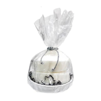 LADY PRIMROSE "BLUE AGAVE" CREAM SOAP, SET OF 2 ON DISH, 2.5 OZ EA ...