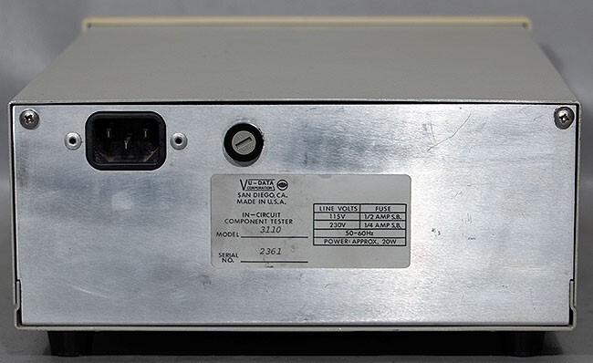 Vu-Data/VuData 3110 In-Circuit Component Tester / Curve Tracer ...