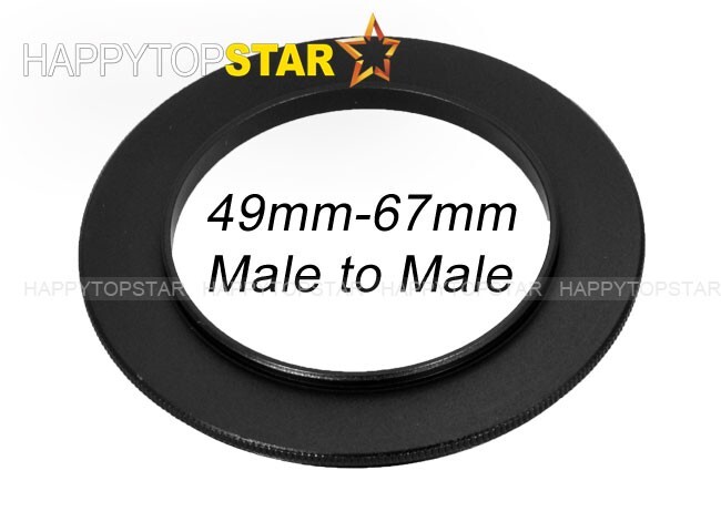 49mm-67mm 49mm to 67mm 49-67 mm Male to Male Step Coupling Ring Adapter ...