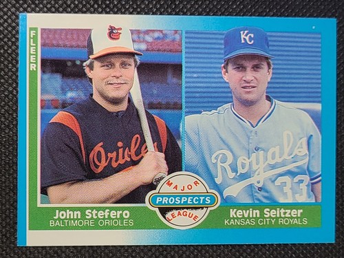 1987 Fleer Major League Prospects John Stefero/Kevin Seitzer #652 ...