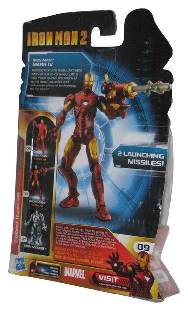 Iron Man 2 Movie Series Mark IV 4" Action Figure Hasbro 2010 Marvel ...