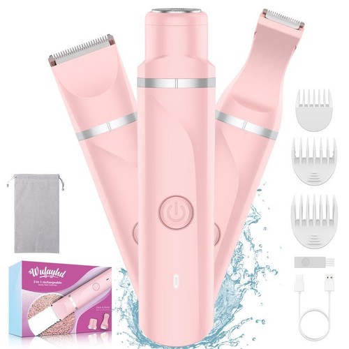 Facial Hair Removal for Women, 3 in 1 Waterproof Bikini Trimmer/Shaver ...