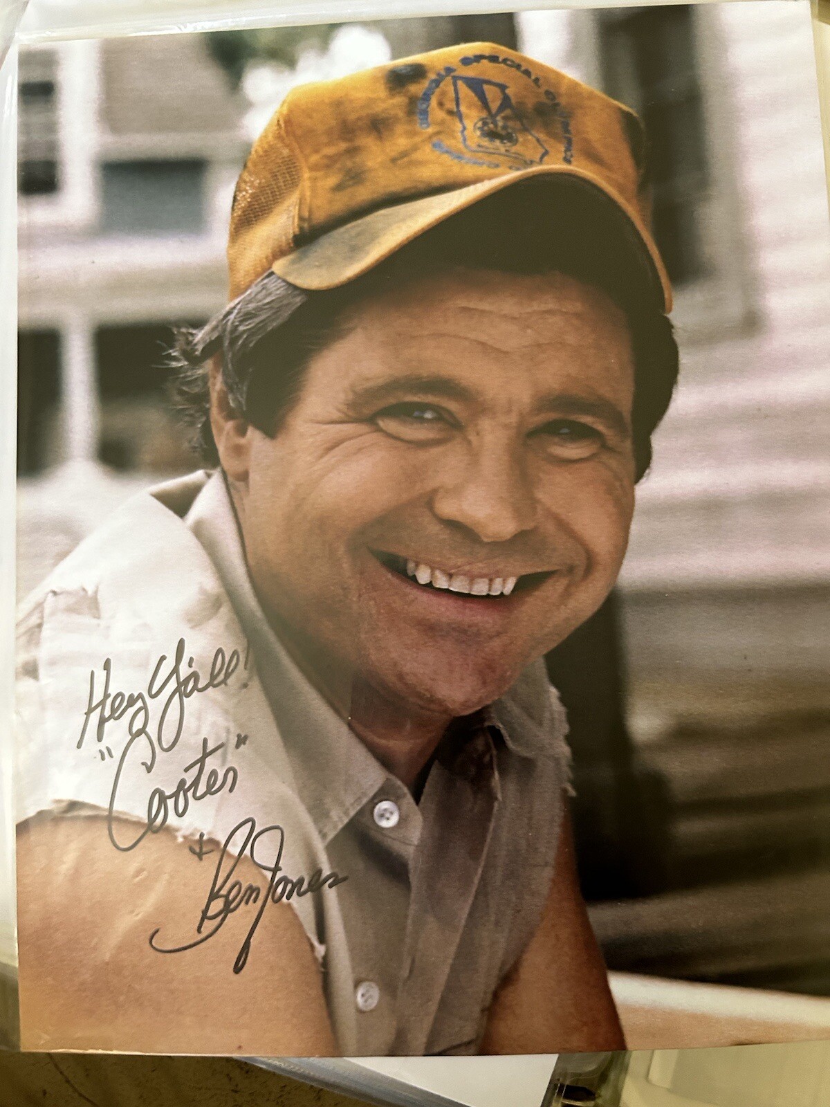 Ben Jones Cooter SIGNED PHOTO 8X10 Dukes Of Hazzard real signature rare ...