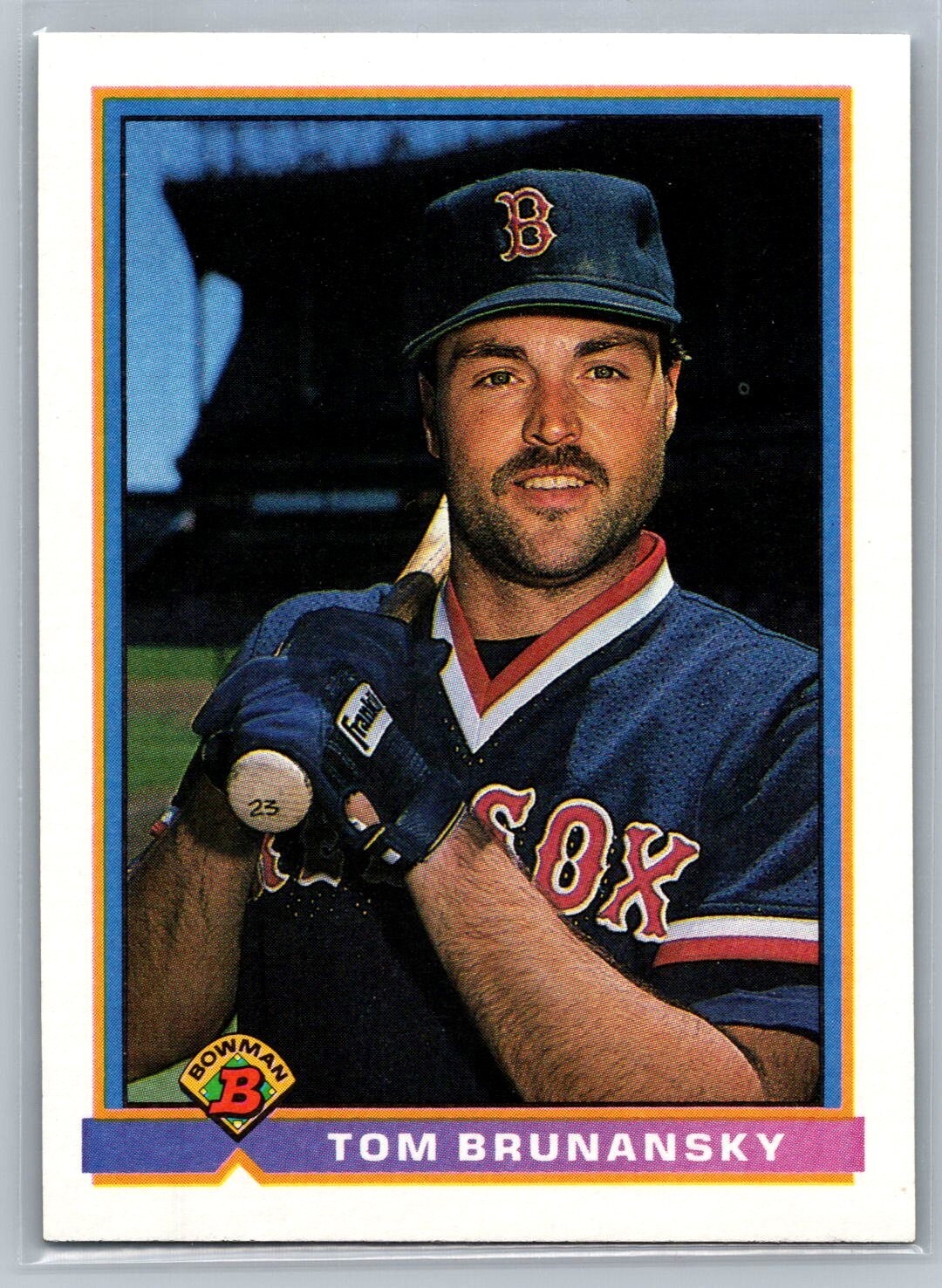 1991 TOPPS BOWMAN CARD # 125 Tom Brunansky - Boston Red Sox | eBay