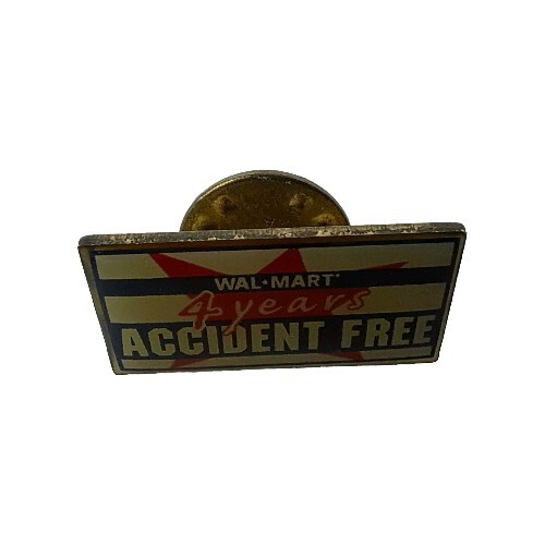 Walmart Vintage 4 Years Accident Free Lapel Pin | eBay