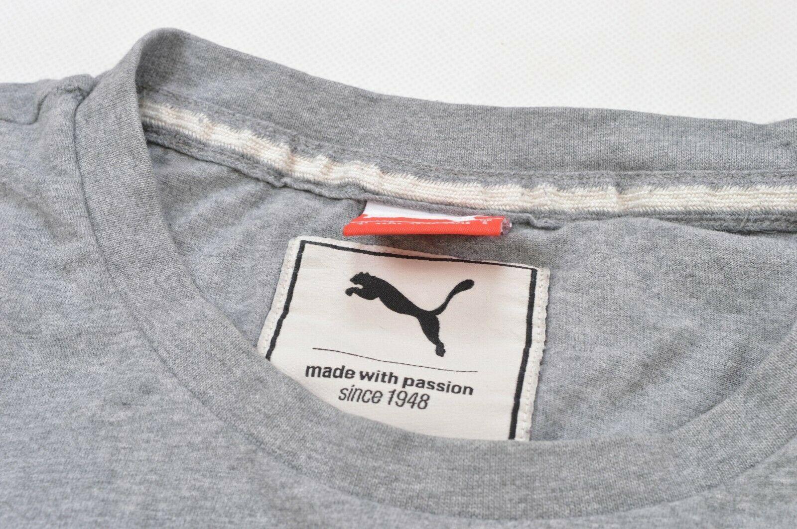 Puma Authentic Sporting Goods Vintage Retro Logo T Shirt melange Grey S ...