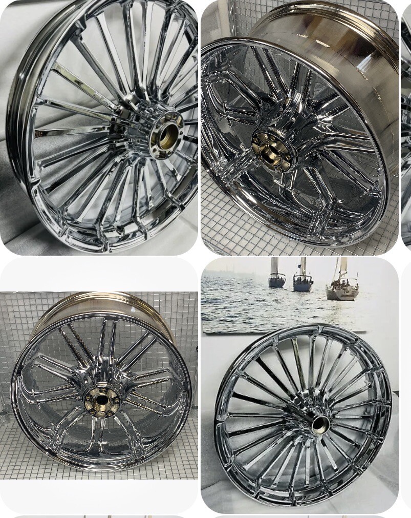 Harley 2023 Breakout OEM Turbine II Wheels CUSTOM CHROME MAG RIMS ...
