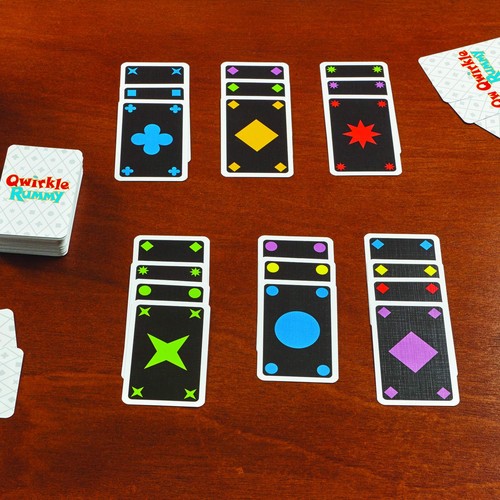 Qwirkle Tabletop Game Multicolor Match Shapes and Colors Family Fun ...